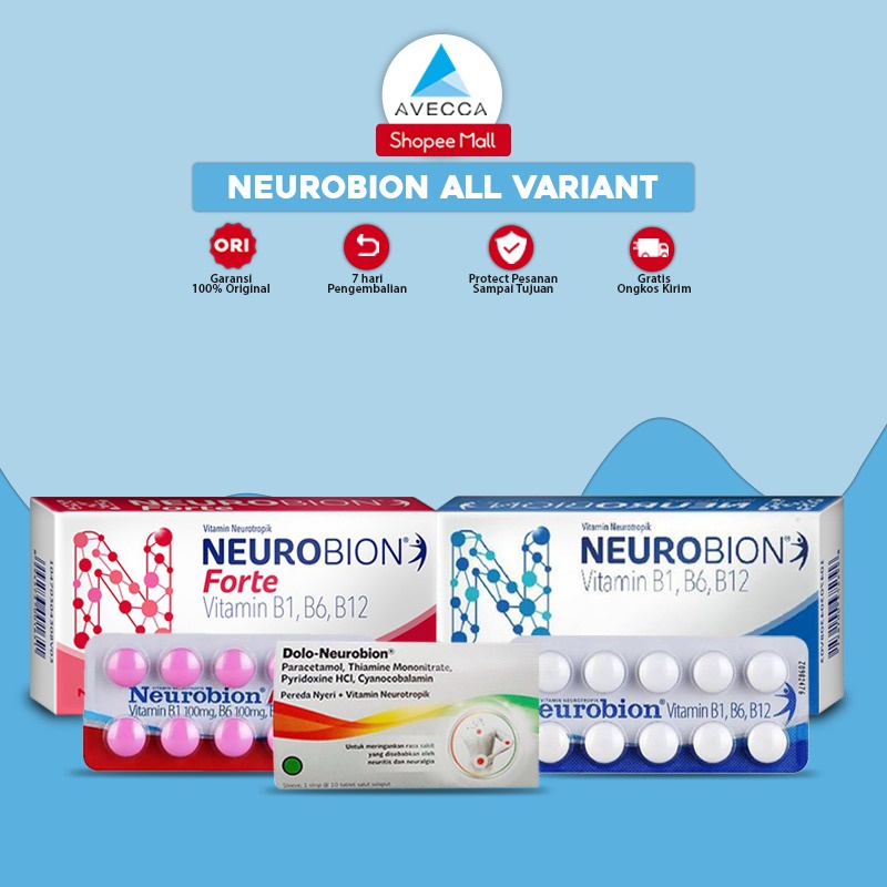 Jual Neurobion Vitamin Neurotropik / Menjaga Kesehatan Sistem Syaraf ...