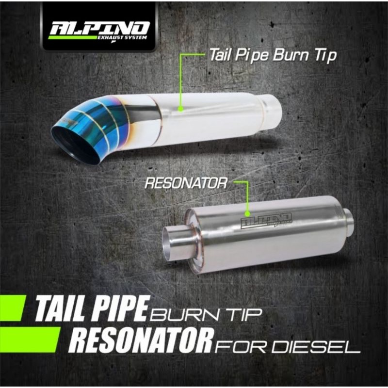 Jual PAKET DIESEL RESONATOR + TAILPIPE BURNTIP | Shopee Indonesia