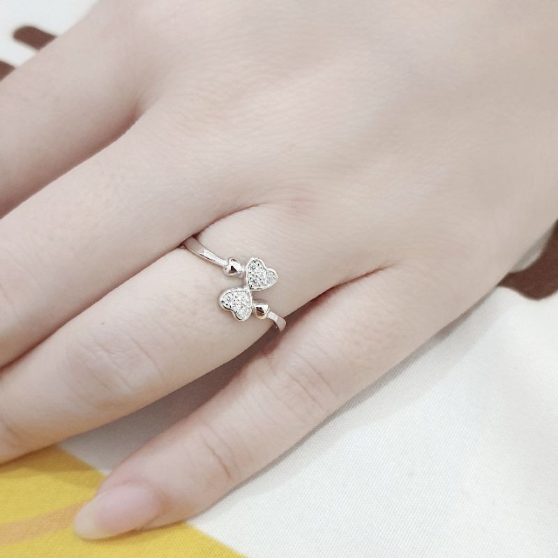 Jual PERHIASAN FASHION CINCIN WANITA CINCIN LOVE PERAK SILVER 925 ...