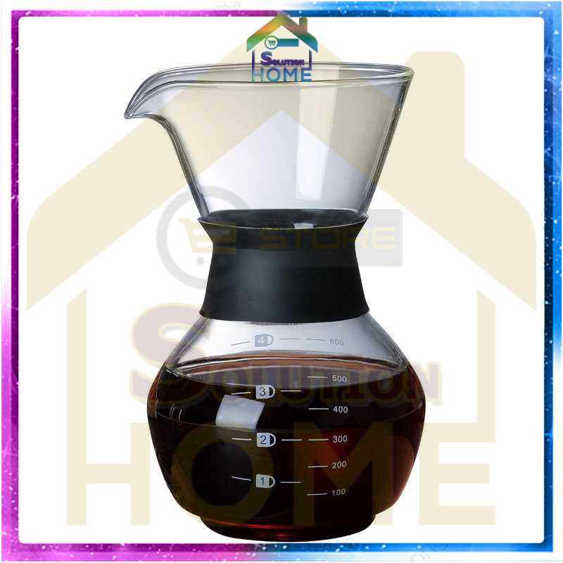 Jual HOME STORE SOLUTION - One Two Cups Coffee Maker Pot V60 Drip Teko ...