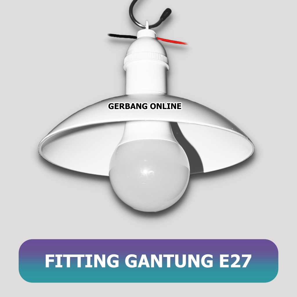 Jual Dutron Fitting Kap Lampu Gantung Outdoor E27 WD Kecil DV FWK 01 HG | Shopee Indonesia