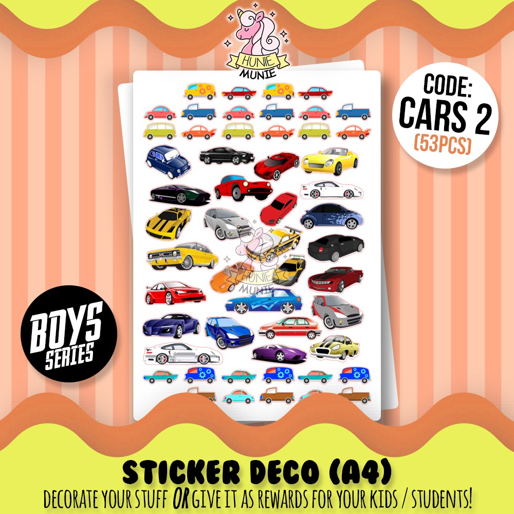 Jual Sticker Deco - Cars SERIES Sport Classic Cute Car Stiker Mobil ...