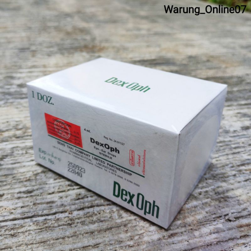 Jual Dexoph 4 ml Kemasan 1 Duz Obat Mata Ayam & Burung Mengobati Mata ...