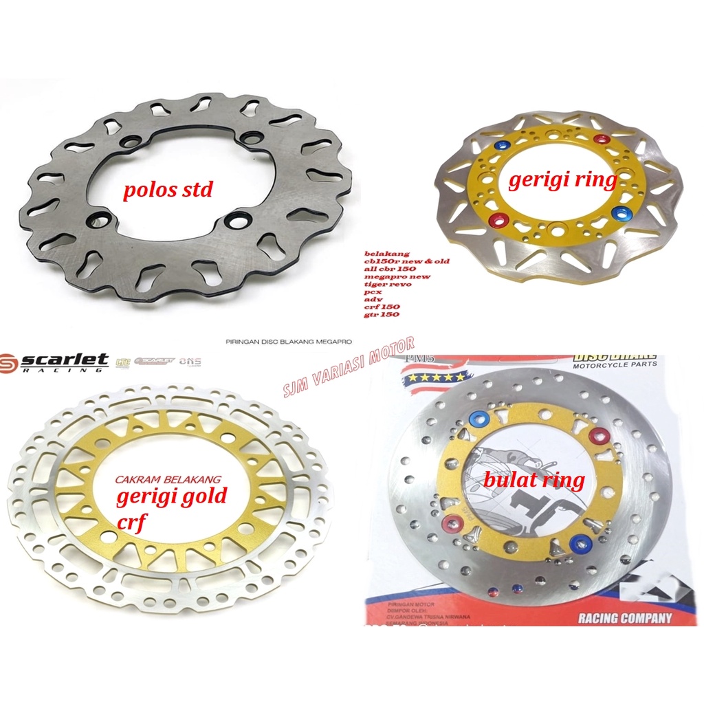 Jual piringan belakang CBR 150-CB150R-CRF 150-MEGAPRO NEW-TIGER REVO ...