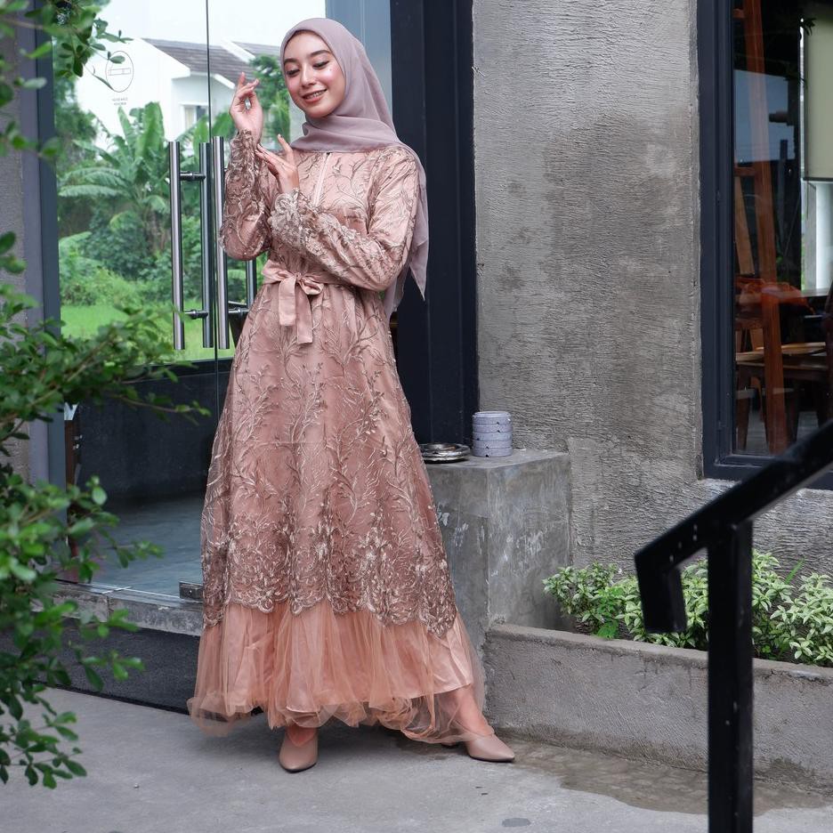 Jual 『MPD』!!! EASTERN.ID - Dress Brukat Gamis Tile Siva gaun pesta muslim Kondangan modern ...