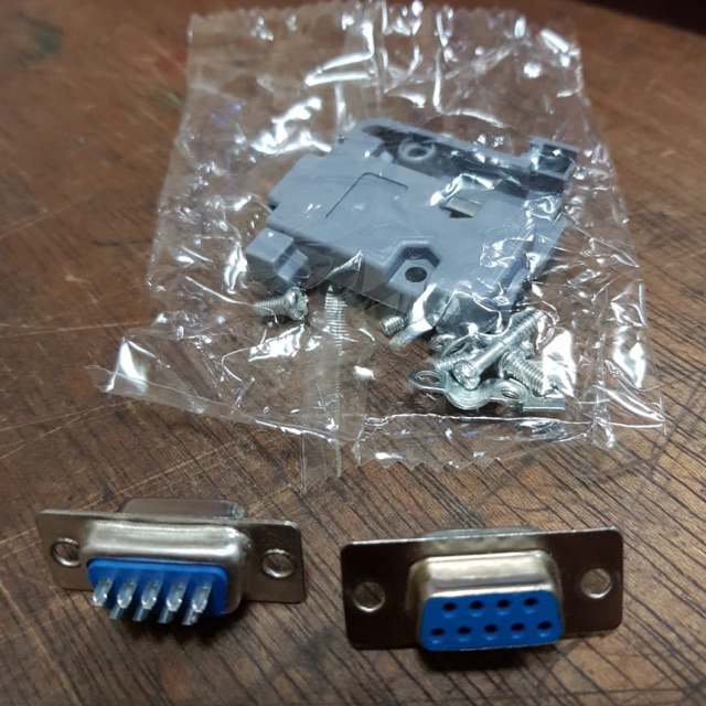 Jual Konektor DB9 Female Kabel DB9 + Cover Metalik | Shopee Indonesia