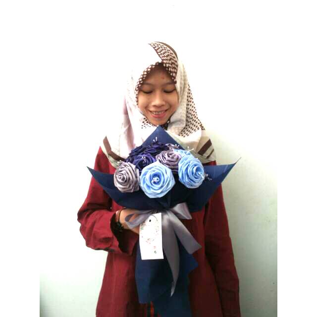 Jual BUNGA / 20 / SATIN / TANGKAI BUNGA / BUKET BUNGA SATIN / BUNGA ...