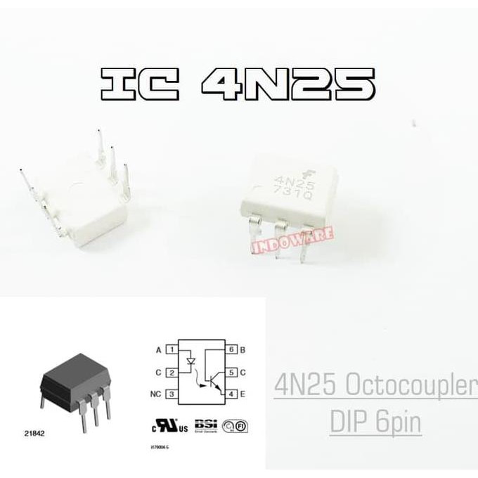 Jual 4N25 4N 25 4N25 4N 25 Optocoupler Opto-Isolator Isolators ...
