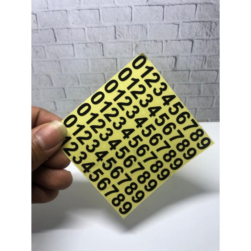 Jual Stiker Angka / Stiker Nomor / Stiker Nomer Universal | Shopee ...