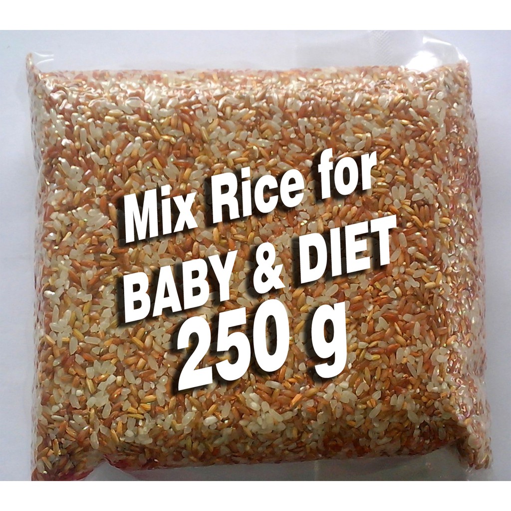 Jual Beras Organik Mix for baby & diet (250g) | Shopee Indonesia