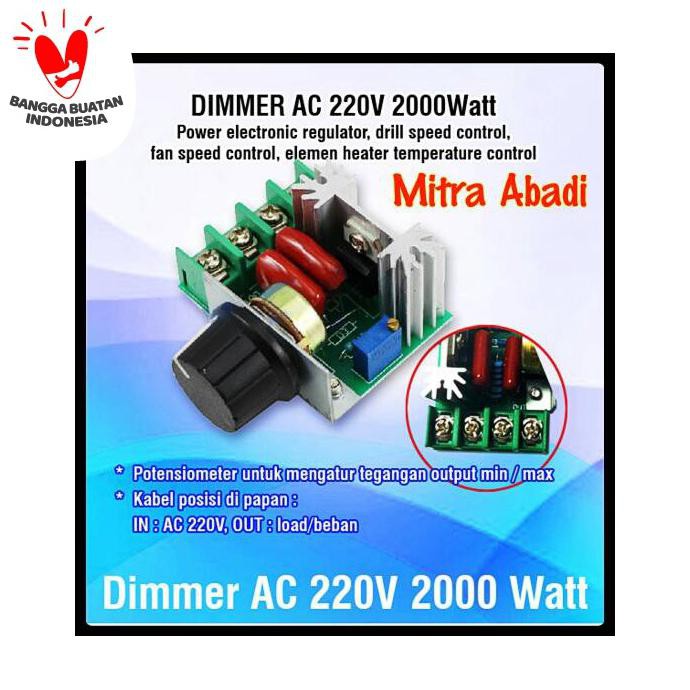 Jual Dimmer AC 220V 2000 Watt | Shopee Indonesia