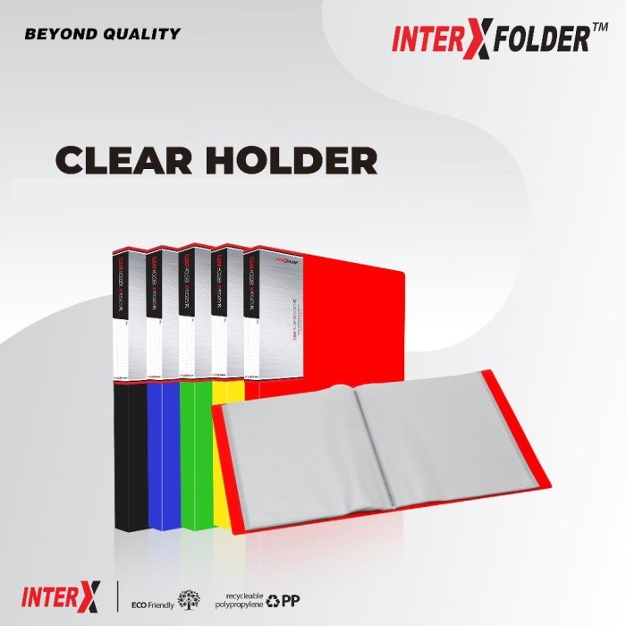 Jual Clear Holder InterX Map Plastik Document Keeper Folio 20-40-60 ...