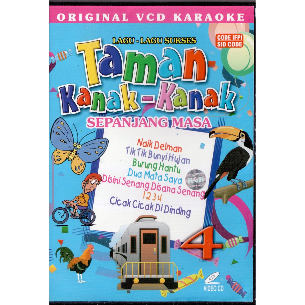 Jual VCD KARAOKE LAGU TAMAN KANAK (TKK) SEPANJANG MASA VOL.4 | Shopee ...