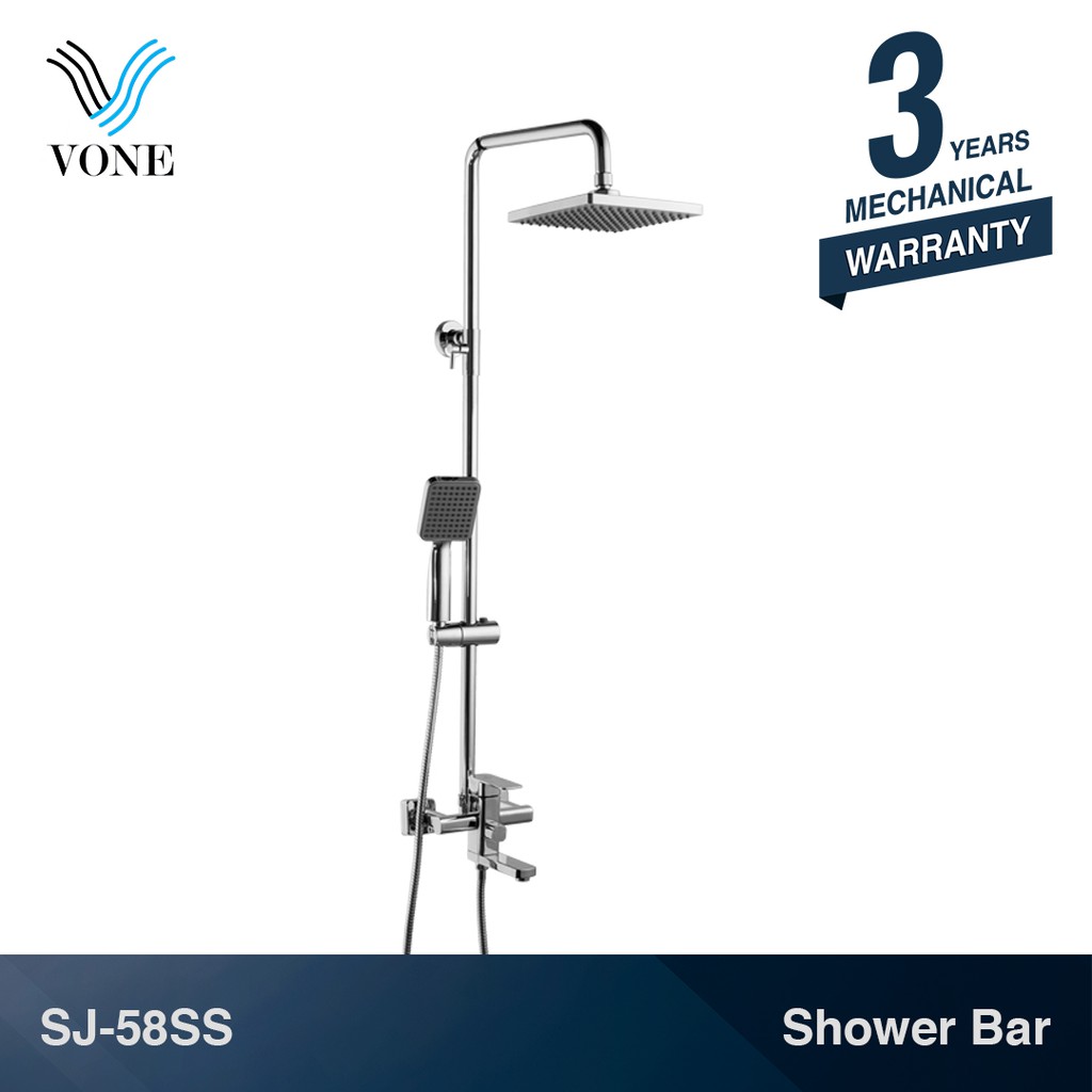 Jual VONE SJ-58SS Shower Tiang Column Panas Dingin Keran Mixer Set ...