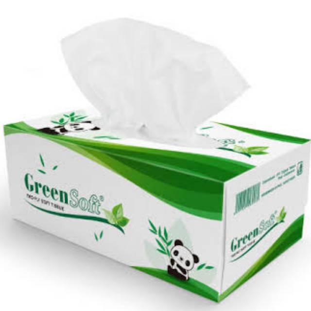 Jual Green soft tissue facial box | Shopee Indonesia