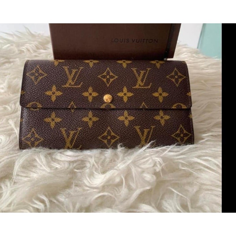 Jual VERY GOOD preloved long LV AUTHENTIC dompet LV ORIGINAL | Shopee ...