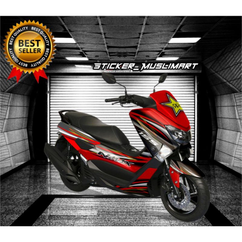 Jual Decal Sticker Nmax 155 old Rockstar variasi fullset full body ...