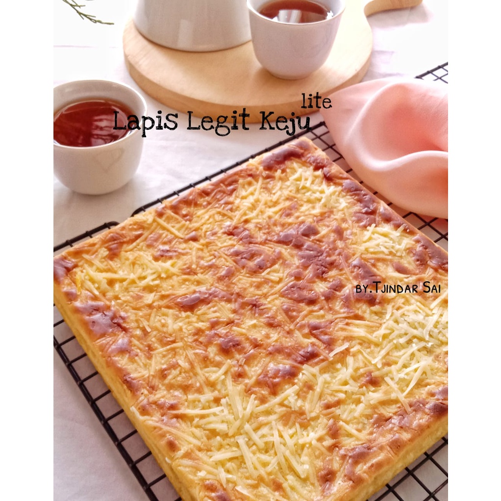 Jual Lapis Legit Cheese Tjindar Sai Lite Loyang 20x20cm | Shopee Indonesia