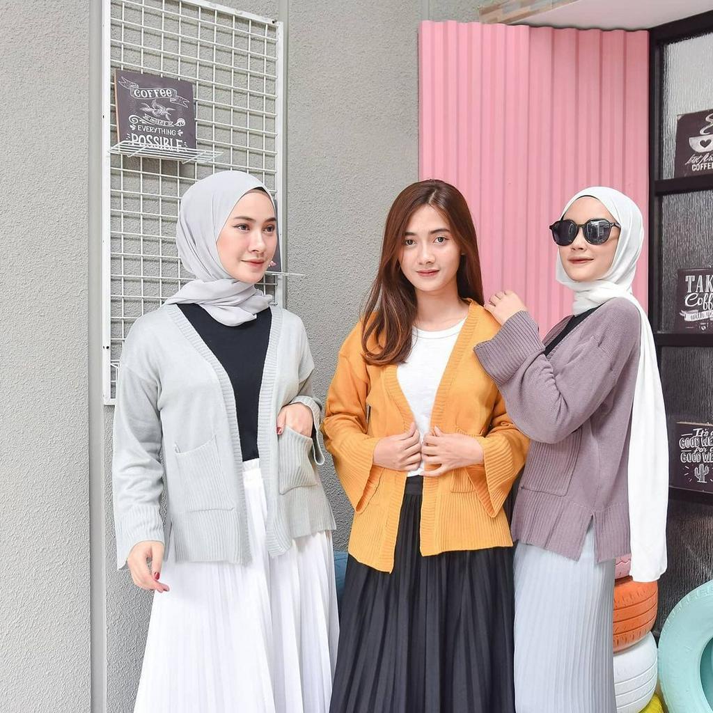 Jual NOUSKA - MIYA CARDIGAN Rajut Korea Outer Kekinian Korean Style ...