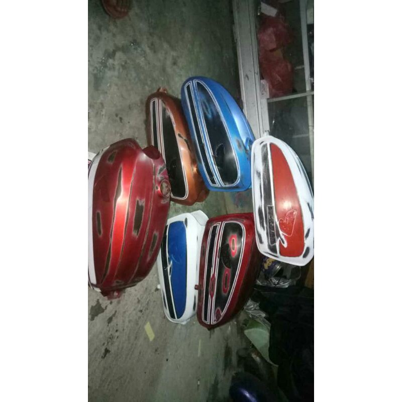 Jual tangki glatik cb100 motif dilan classic bladus | Shopee Indonesia