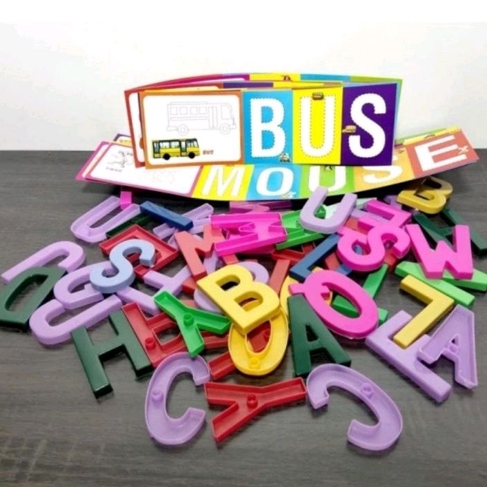 Jual Mainan edukasi Bayi Belajar Mengenal susun Huruf Abjad Nama Benda ...