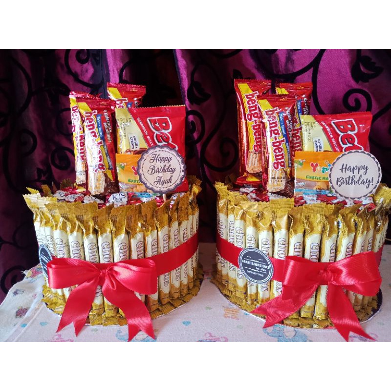 Jual SNCK TART/SNACK CAKE / HADIAH / CUSTOM / MURAH / ULANG TAHUN ...