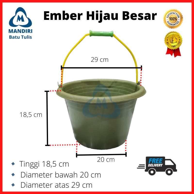 Jual Ember Ijo Murah / Ember Hijau Kecil / Ember Tukang / Ember ...
