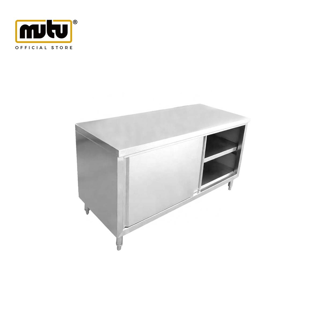 Jual MUTU Lemari Stainles Dapur Kitchen Restoran Pintu Sliding Geser ...