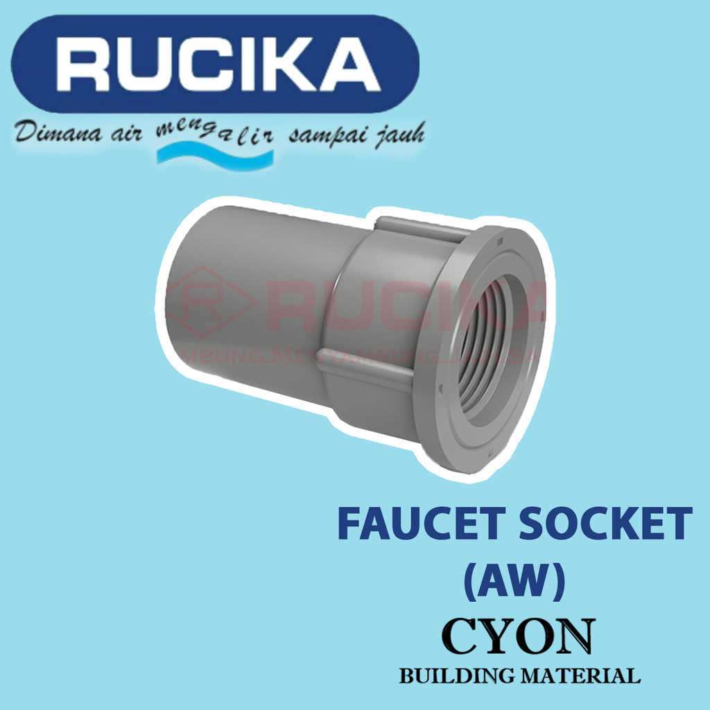 Jual RUCIKA FAUCET SOCKET AW 1 1/2" SOK DRAT DALAM SDD | Shopee Indonesia