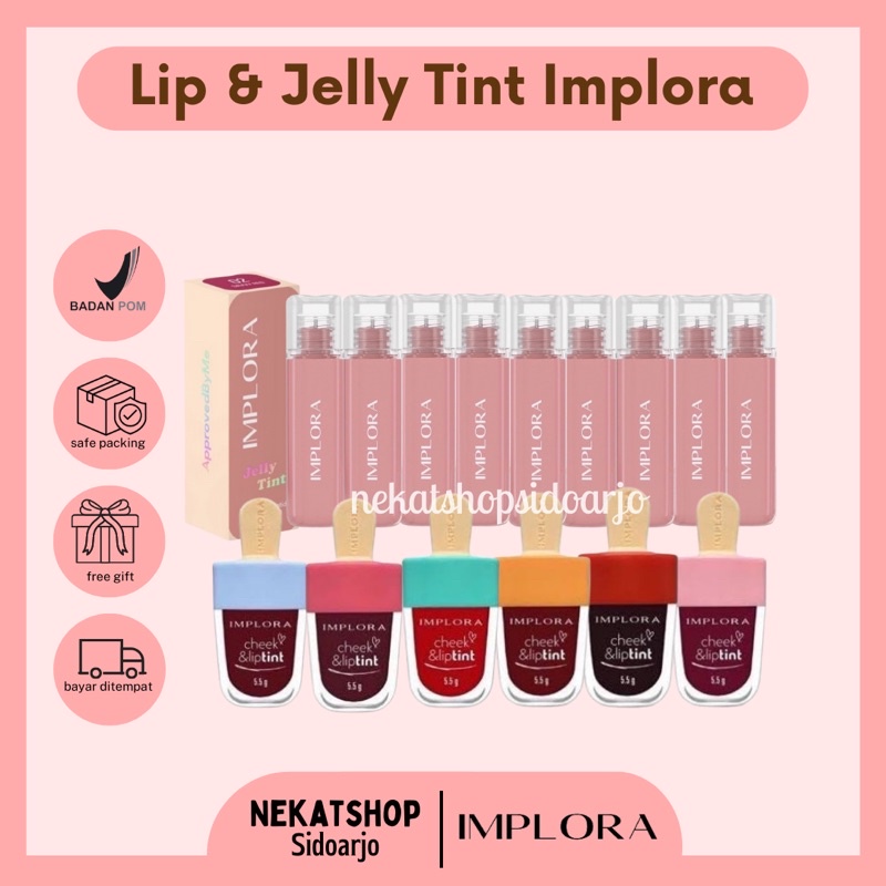Jual Implora Jelly Tint Cheek & Liptint Original Murah | Shopee Indonesia