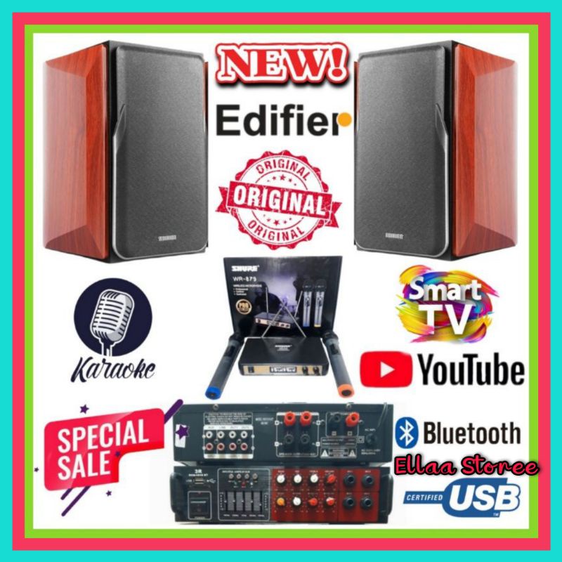 Jual Karaoke Set Mini Edifier P17 Karaoke Smart Tv Ampli Bluetooth 2 ...
