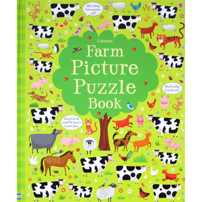 Jual BUKU PUZZLE (LF-USB-PICPUZ-FARM) Usborne Farm Picture Puzzle Book ...