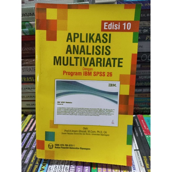Jual Aplikasi Analisis Multivariate dengan Program IBM SPSS 26 - Prof.H.Imam Ghozali,M.Com,PhD ...