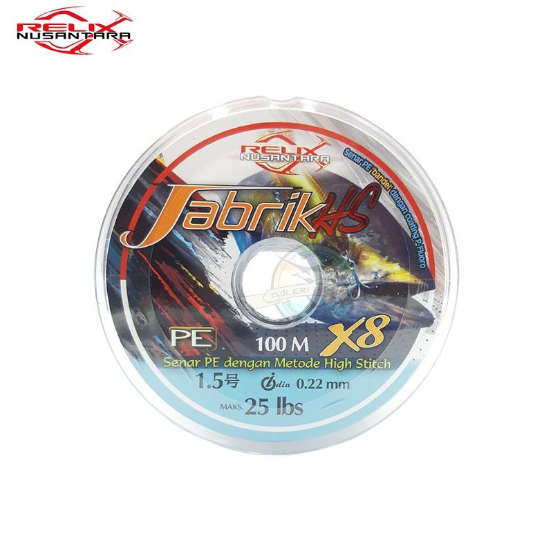 Jual Senar PE RELIX NUSANTARA JABRIX HS X8 100M-Connecting | Shopee ...