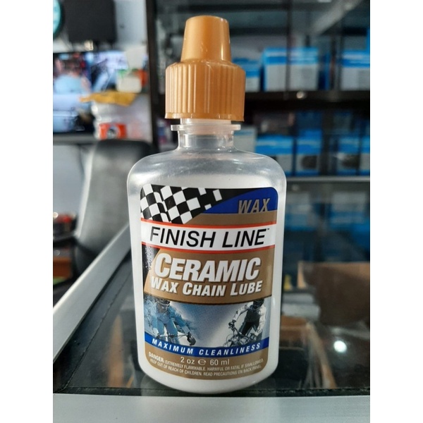 Jual FINISH LINE CERAMIC WAX CHAIN LUBE BROWN/BLUE | Shopee Indonesia