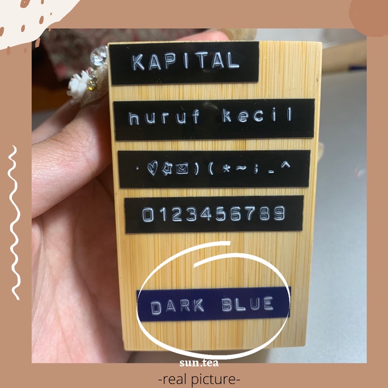 Jual CUSTOM LABEL STICKER NAMA EMBOSS TIMBUL 3D WATERPROOF (ANTI AIR ...