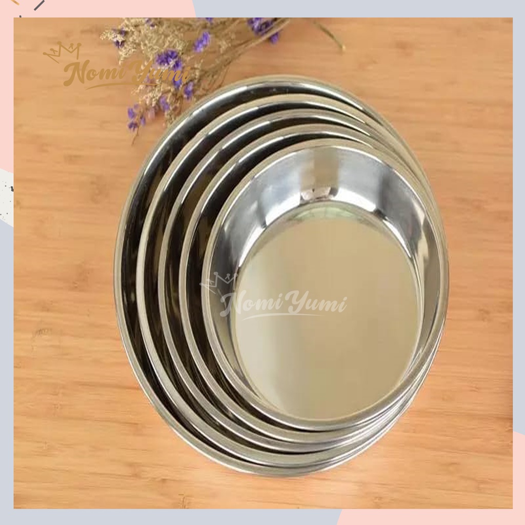 Jual NomiYumi - Piring Bulat Piring Dapur Piring Makan Stainless Steel ...