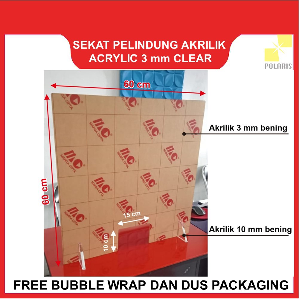 Jual PEMBATAS MEJA AKRILIK ACRYLIC | Shopee Indonesia