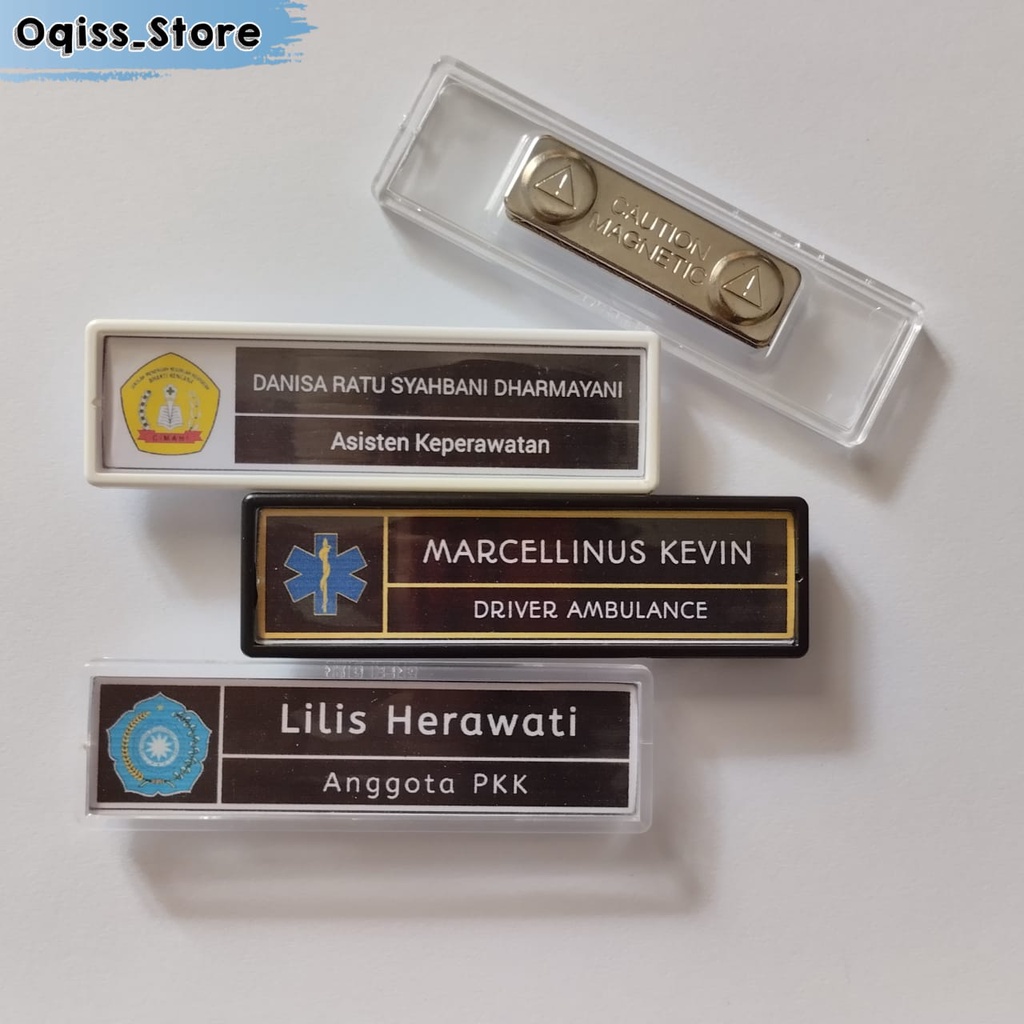 Jual Nama Dada / Name Tag / Pin Nama Magnet | Shopee Indonesia