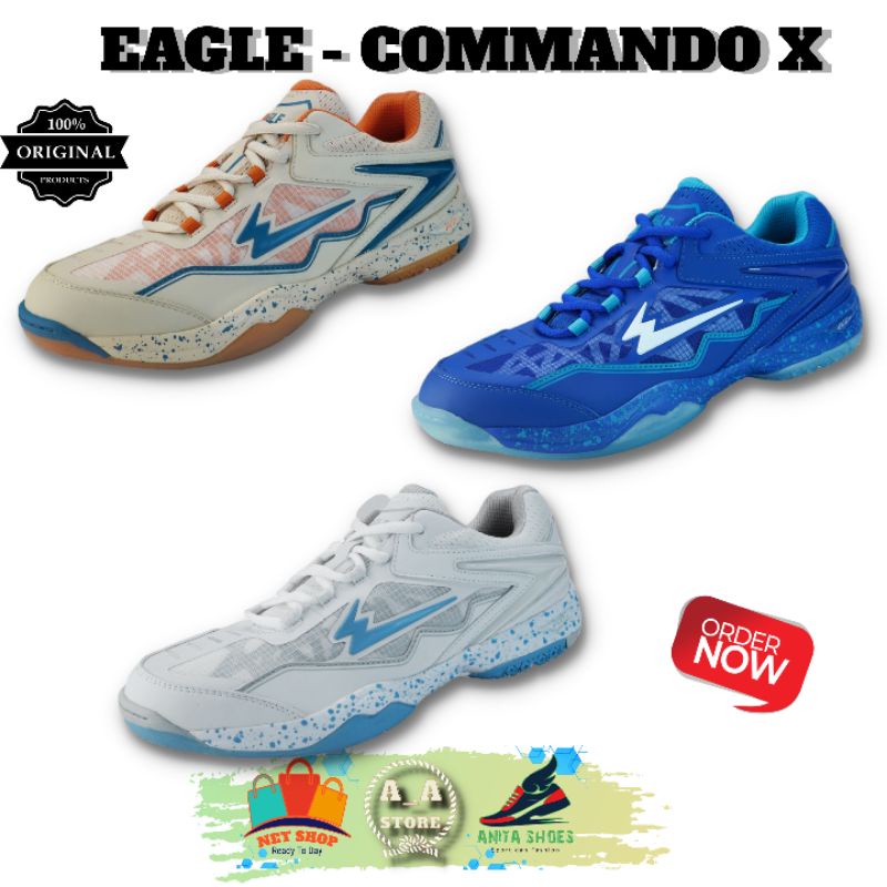 Jual Sepatu Badminton EAGLE COMMANDO 2 | EAGLE COMMANDO X Sepatu ...