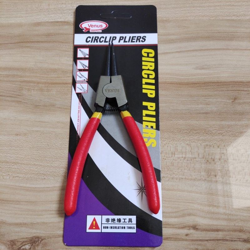 Jual tang snap ring Lurus buka Venus / circlip pliers 6" lurus buka ...