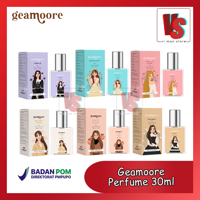 Jual (BPOM) GEAMOORE Spray Perfume 30ml - Parfum Geamore Spray / Parfum ...