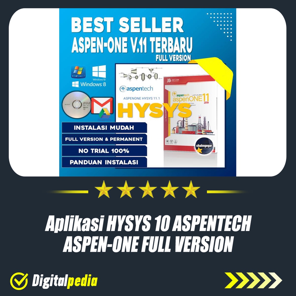 Jual Aplikasi HYSYS 10 ASPENTECH ASPENONE FULL VERSION TERBARU ASPEN ...