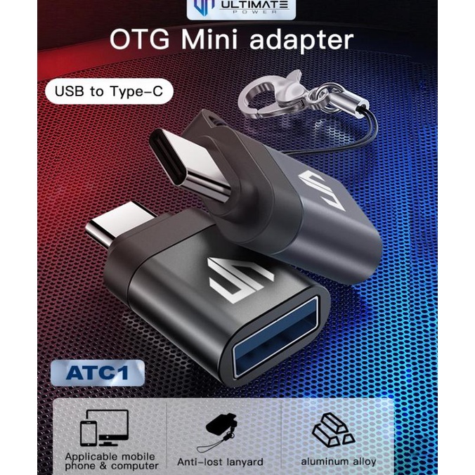 Jual ULTIMATE POWER USB TO TYPE-C OTG CONNECTOR ADAPTER ATC1 | Shopee ...