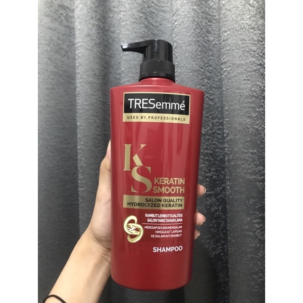 Jual Tresemme Keratin Smooth Hair Fall Control Shampoo Sampo 670ml ...