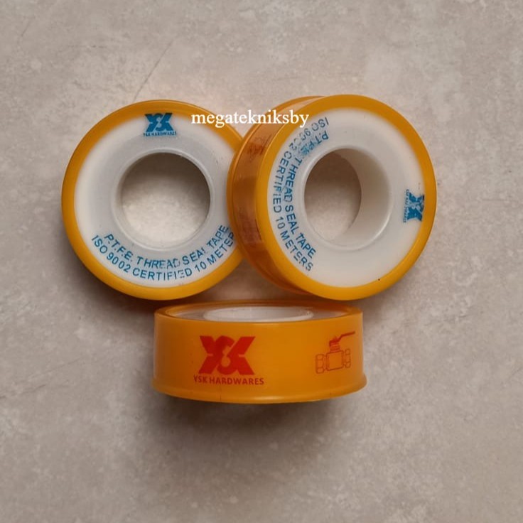 Jual [10 PCS] Sealtape Kuning Model Onda YSK - Selotip Kran / Seal Tape ...