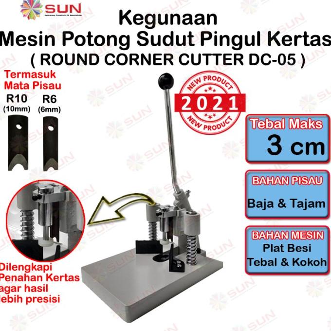 Jual Mesin Pingul Alat Potong Sudut Kertas 1 rim - Round Corner Cutter ...