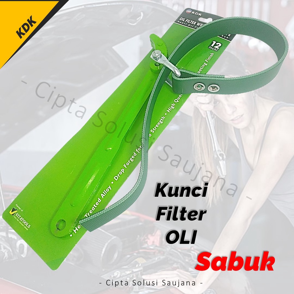 Jual KDK SABUK KUNCI FILTER OLI MOBIL 12" KUNCI FILTER SOLAR ALAT ...