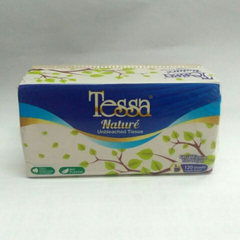 Jual Tessa Nature Unbleached tisu softpack 120sheet 3ply | Shopee Indonesia