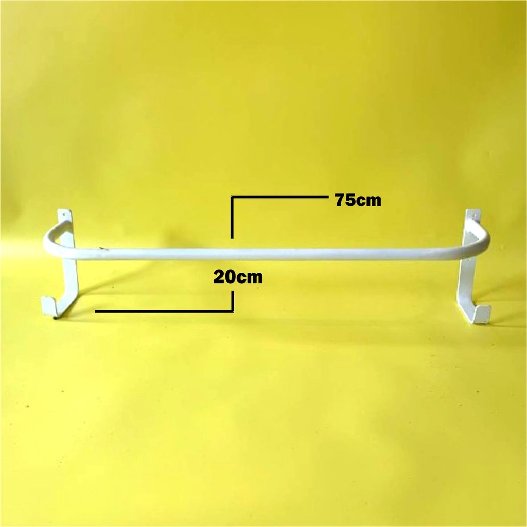 Jual Gantungan Handuk atau Baju dan Cantolan 75cm x 20cm Putih ...